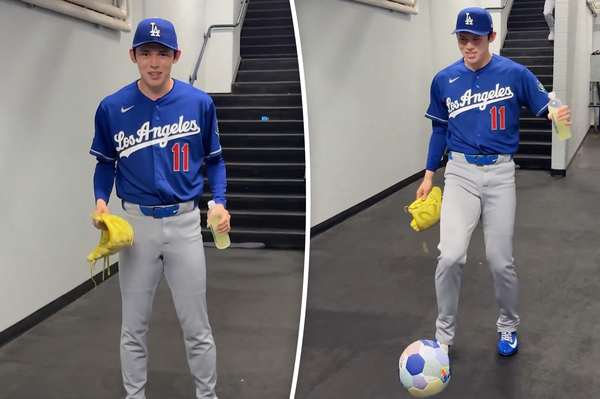 Dodgers’ Roki Sasaki fails soccer challenge before USA World Cup match