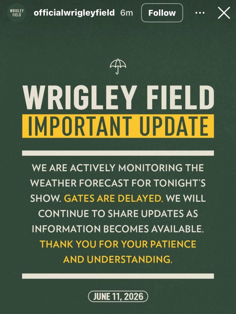 Event cancellations pop up across Chicago as strong storms roll through
