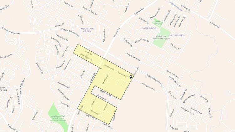 Water outage affecting portion of southern Pflugerville