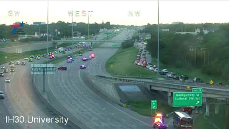 Fatal accident shuts down all westbound lanes of IH-30 Thursday, police say