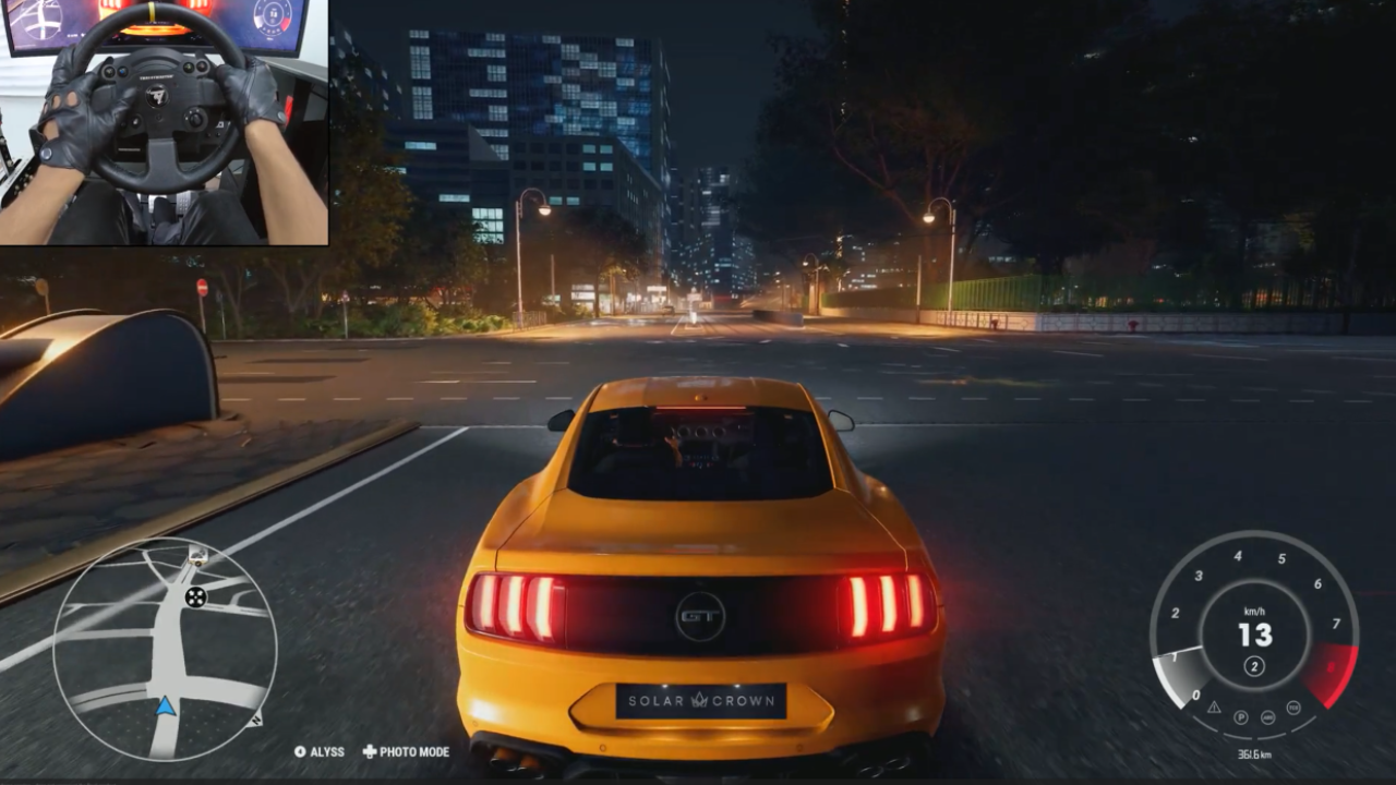 Experience Mustang GT handling like a pro with wheel controls