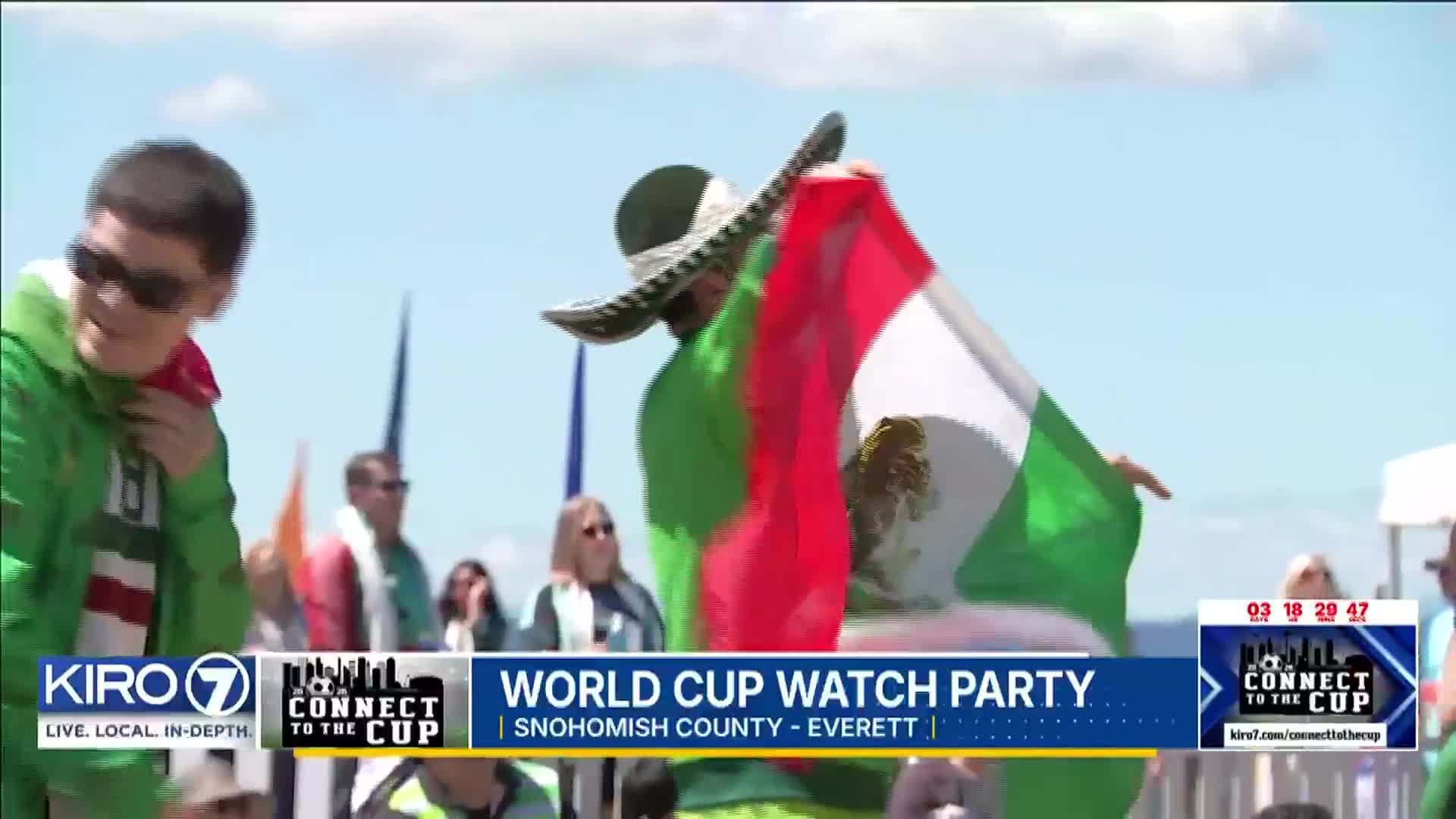 Over a thousand fans gather at Everett waterfront for kickoff of World Cup