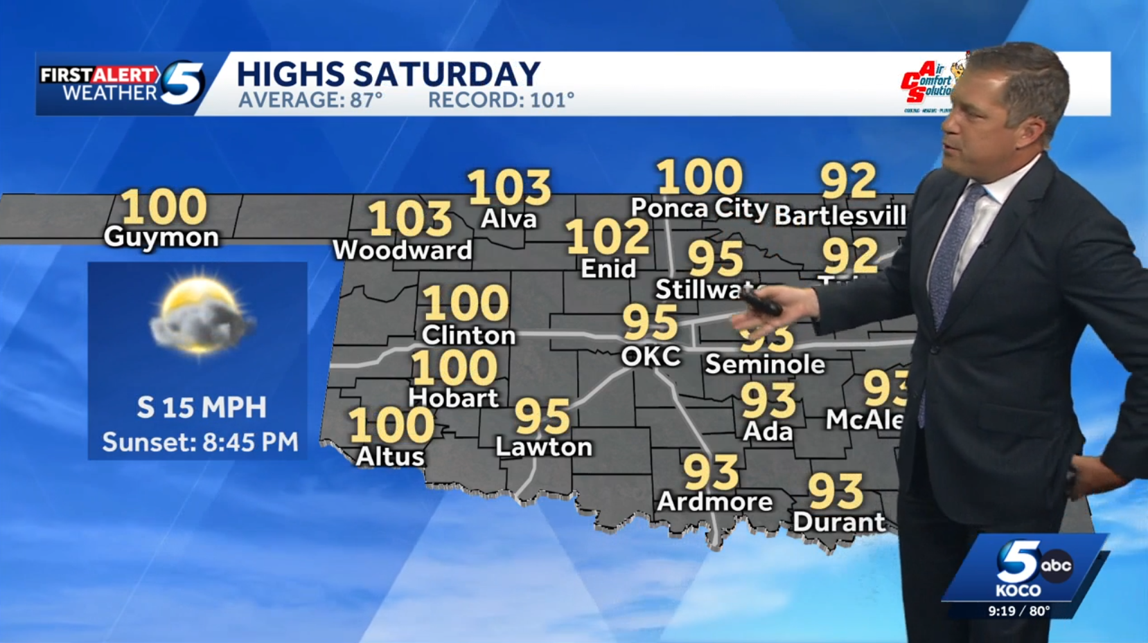 Timeline: Severe storm chances with wind risk return for Oklahoma Saturday