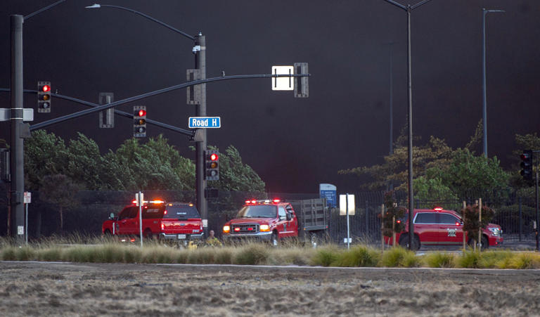 Tracy residents warned to not touch hazardous Medline fire debris