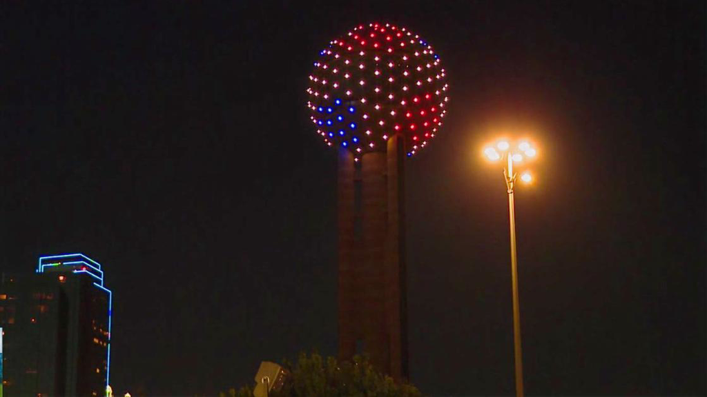 Reunion Tower lights up Dallas for FIFA World Cup