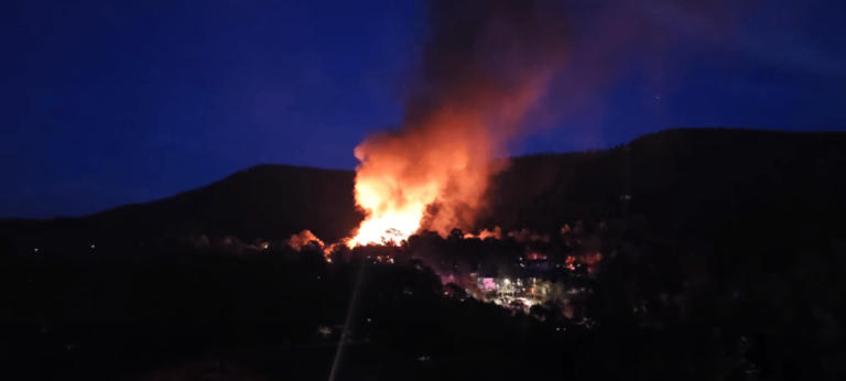 Crews battle structure fire in Ruidoso Downs