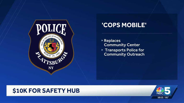 Plattsburgh City Police Department receives $10,000 for new public ...