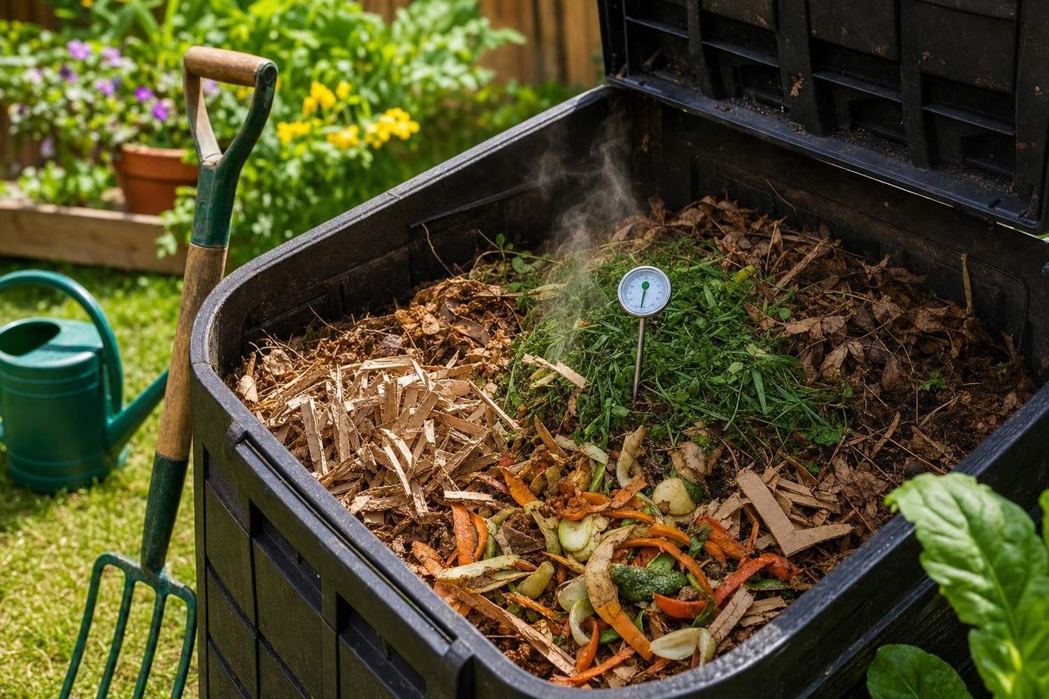 Compost : cette erreur sur le ratio bruns/verts empêche votre tas de ...