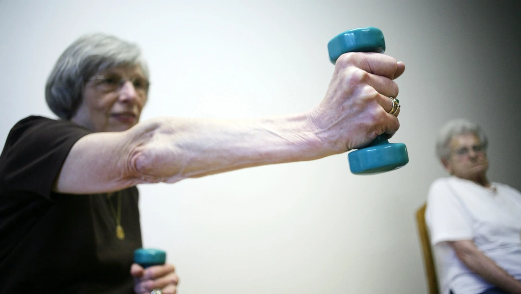 Arm and upper body strength exercises for over-60s