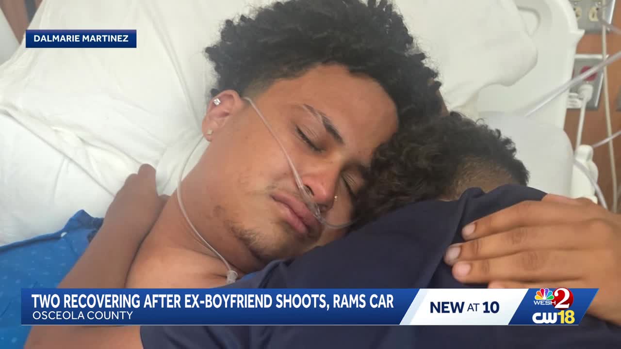 2 recovering after ex-boyfriend accused of shooting, ramming car in ...