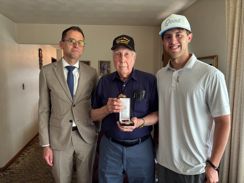 101-year-old Pennsylvania WWII hero becomes Belgian knight