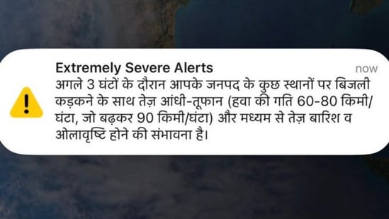 Midnight panic in Delhi-NCR as phones scream 'extremely severe weather ...