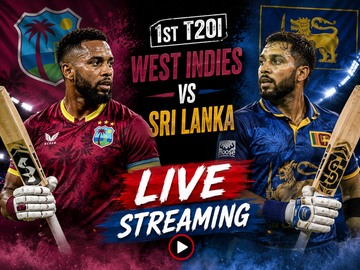 WI vs SL 1st T20I live streaming app: Check how to watch West Indies vs ...
