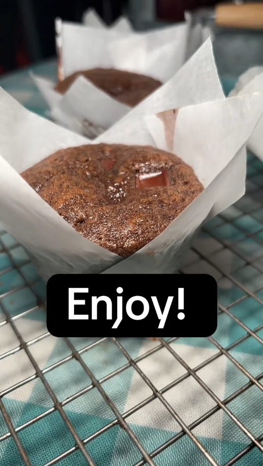 Decadent triple chocolate muffins recipe