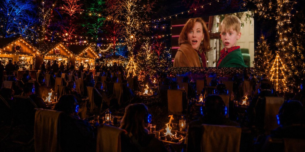 A cosy outdoor cinema with private fire pits is returning to Sydney