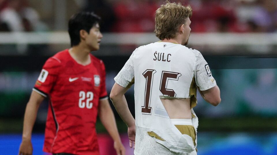 South Korea vs Czechia: Referee orders Pavel Sulc to change shirt ...