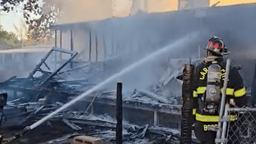 Fire investigators seek cause after Poole Way mobile home blaze in ...