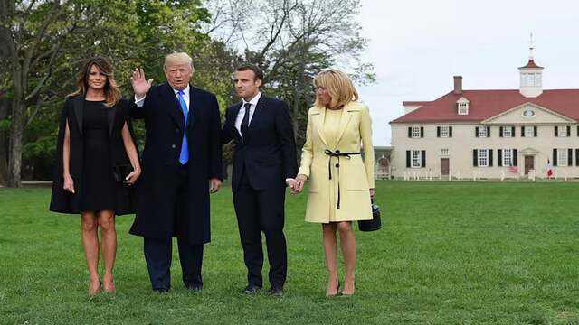From white knuckles to open barbs, Trump, Macron bring rocky history to ...