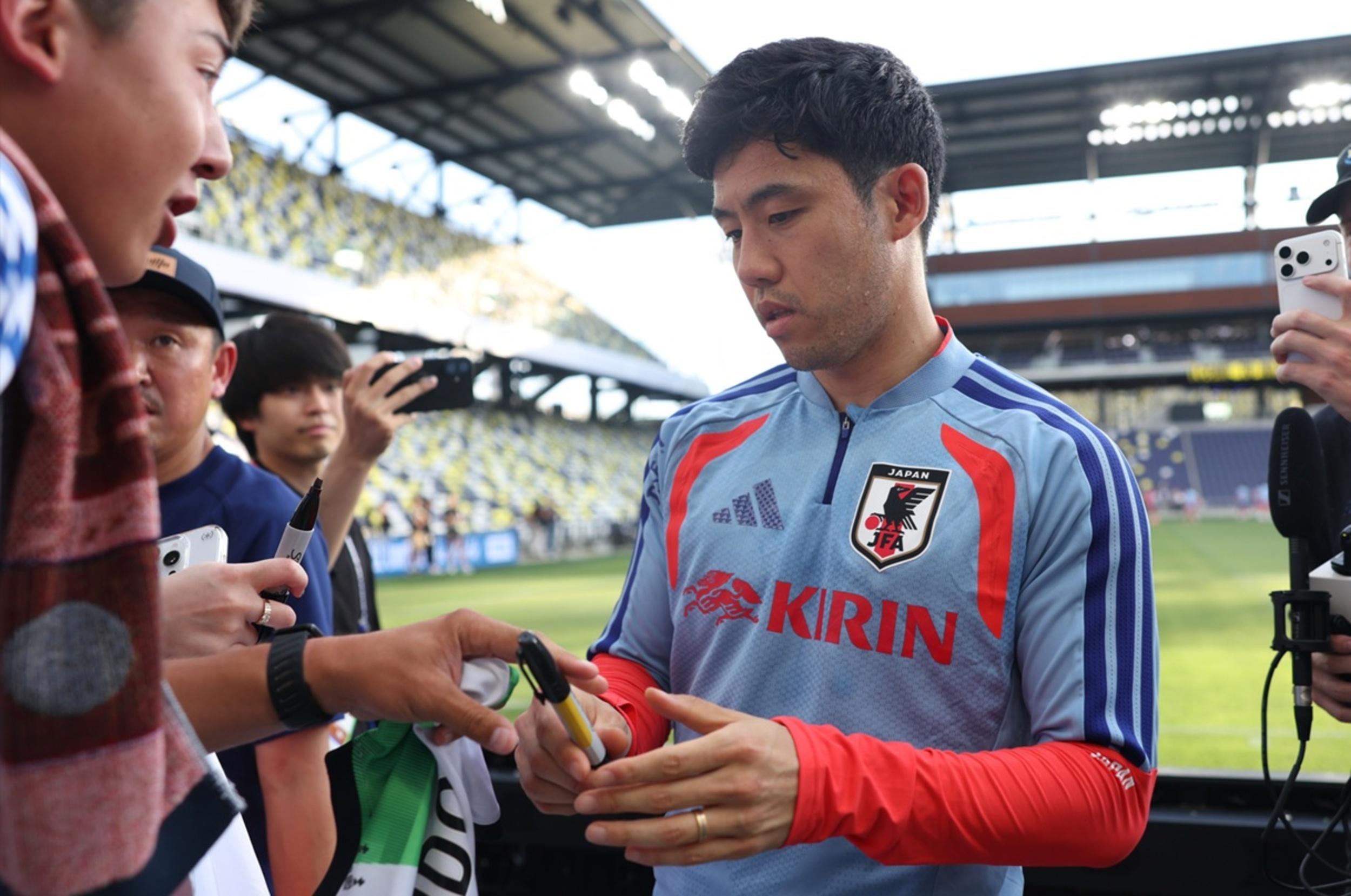 Wataru Endo posts defiant social media statement after injury ruins his ...
