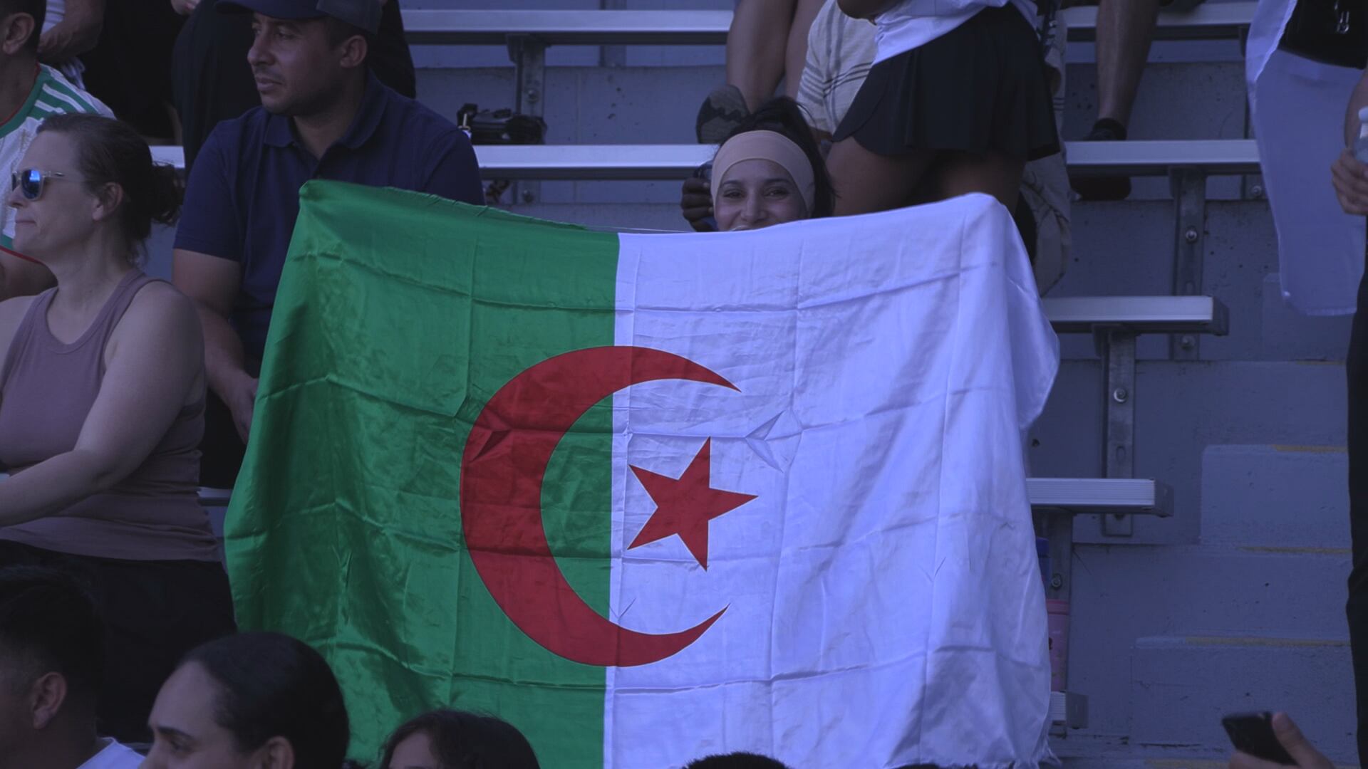 Algerian national soccer team hosts community training session