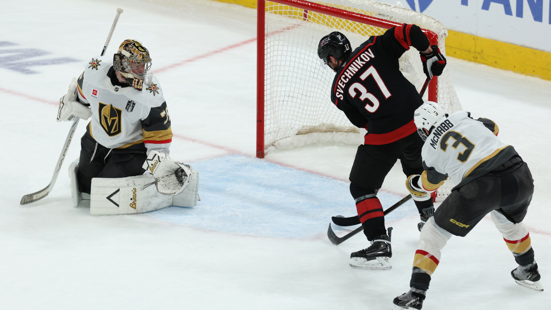 Svechnikov, Aho strike as Hurricanes top Golden Knights 4-2 to move ...