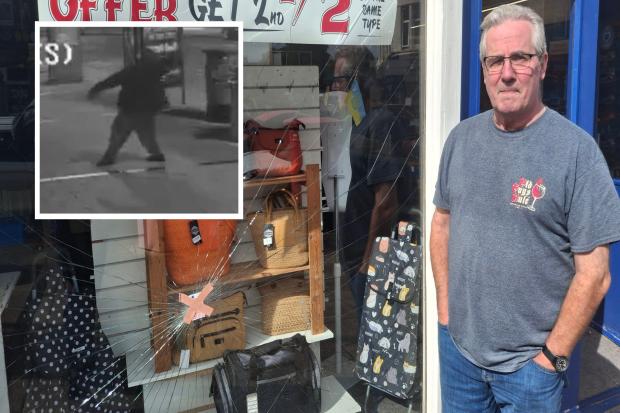 Shopkeepers slam police 'inaction' after rampage sees windows smashed