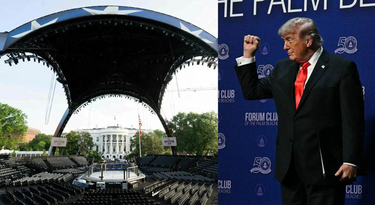 Trump, la mega festa per gli 80 anni: ecco l'arena con i gladiatori ...