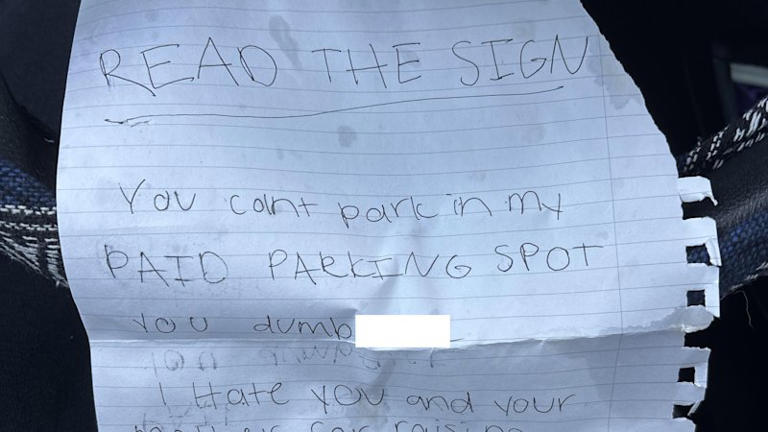 Is it ever okay to leave rude notes for neighbours?