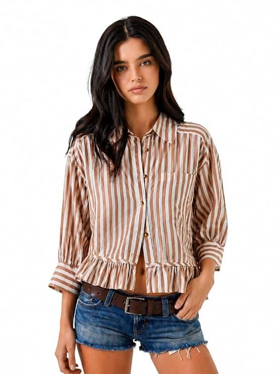 Fashionable women’s shirts and tops for effortless styling on Amazon