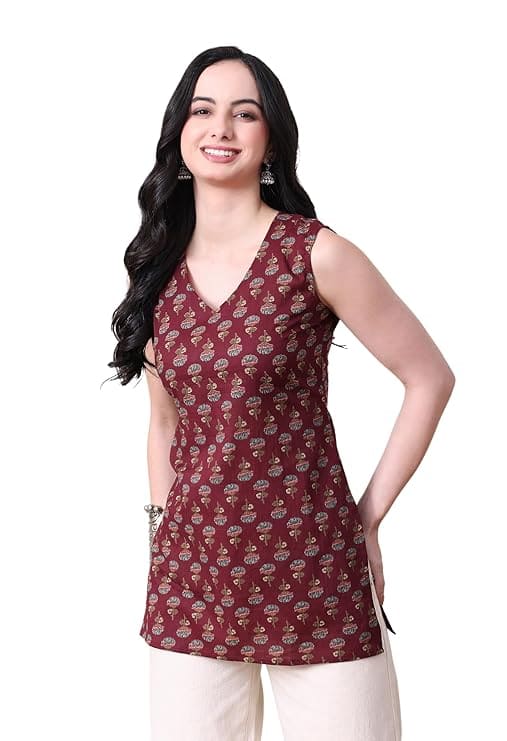 Stylish short kurtis for women to refresh everyday fashion on Amazon