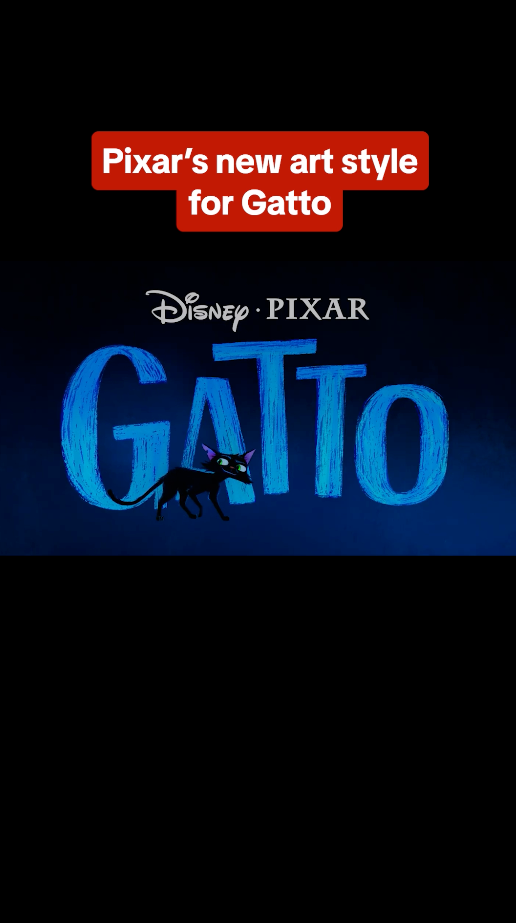 Pixar's new art style for Gatto