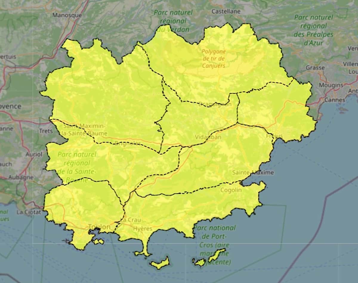Var : tous les massifs forestiers restent en risque incendie modéré ce ...