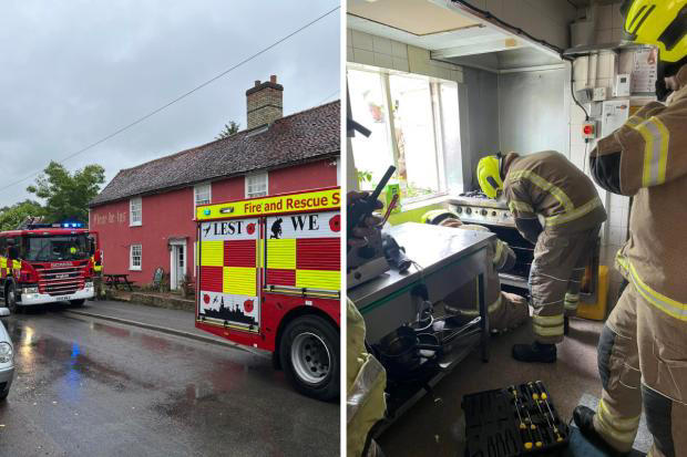 Kitchen blaze at pub sparks emergency response from fire crews