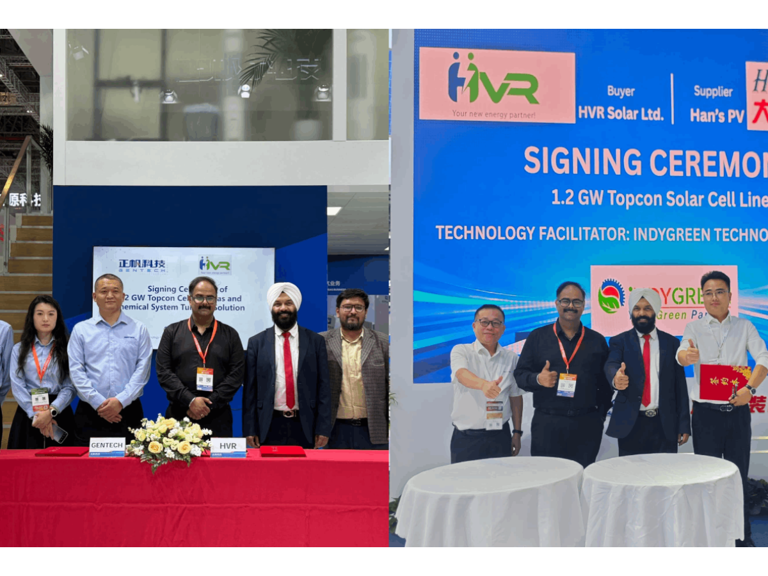 HVR Solar signs global MoUs to set up 1.2 GW TOPCon solar cell ...