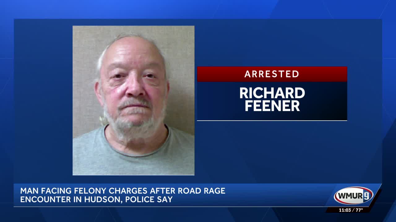 Man facing felony charges after road rage encounter in Hudson, police say