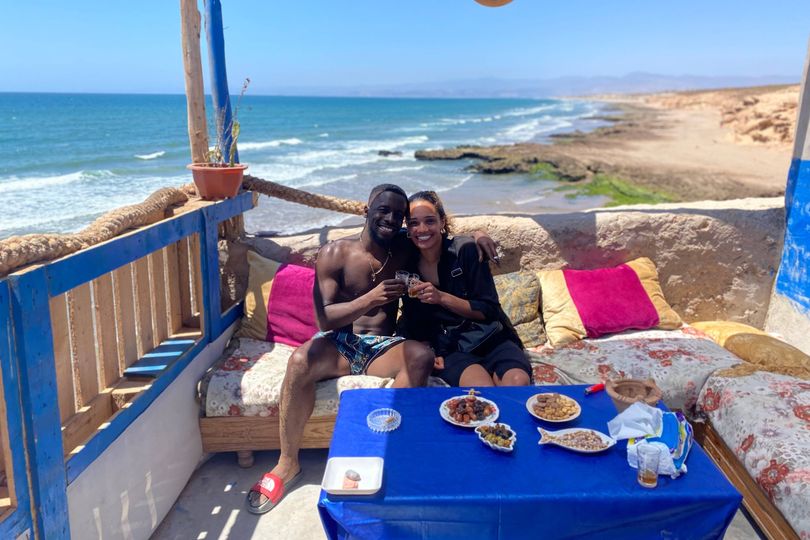 Mum-of-five, 36, and partner leave kids at home for cheap date days abroad