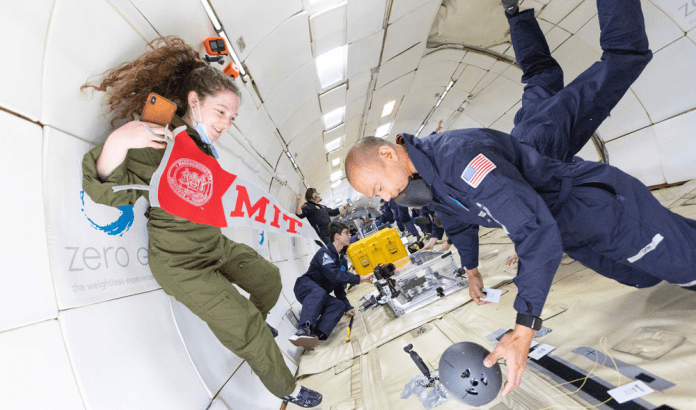 Ball bearings in microgravity reveal particle behavior for space and Earth