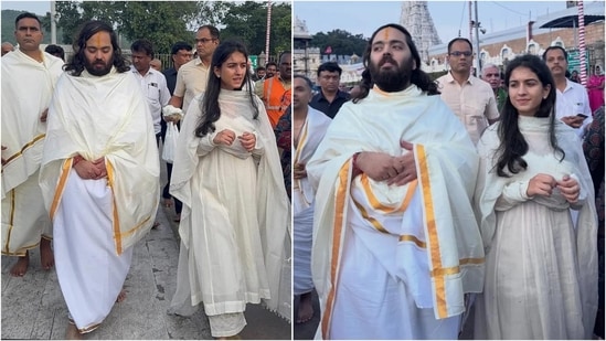 Radhika Merchant ditches glamour for simple white anarkali and minimal ...