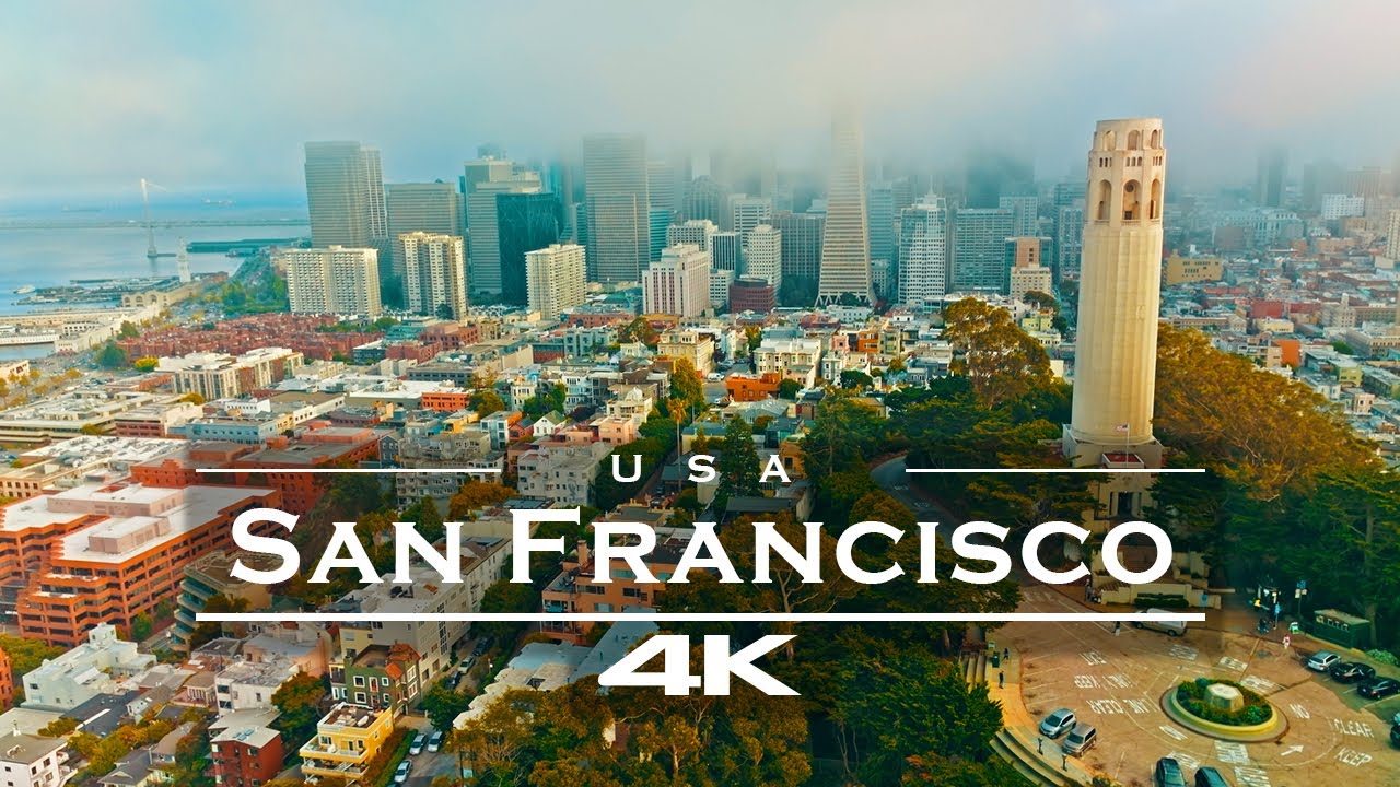 San Francisco from above in beautiful 4K drone footage