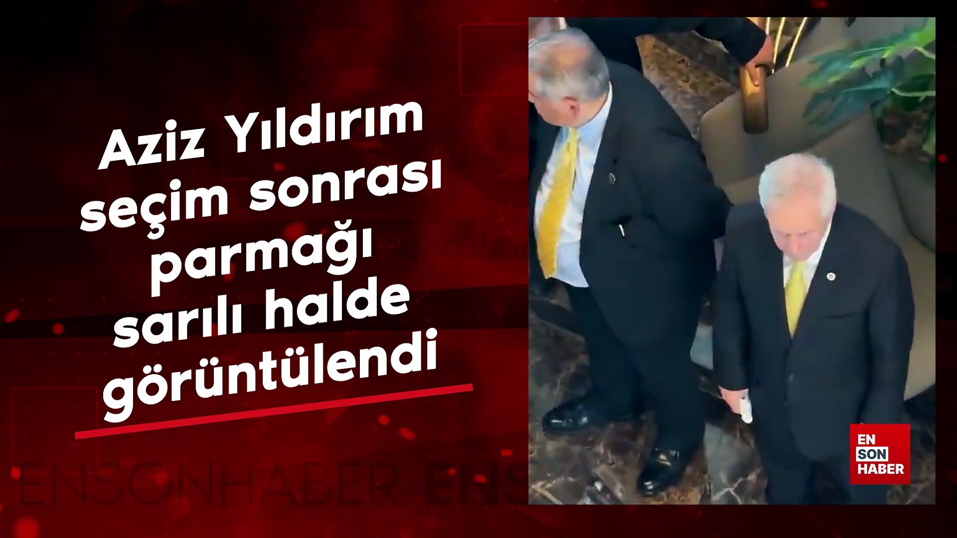 Aziz Yıldırım seçim sonrası parmağı sarılı halde görüntülendi
