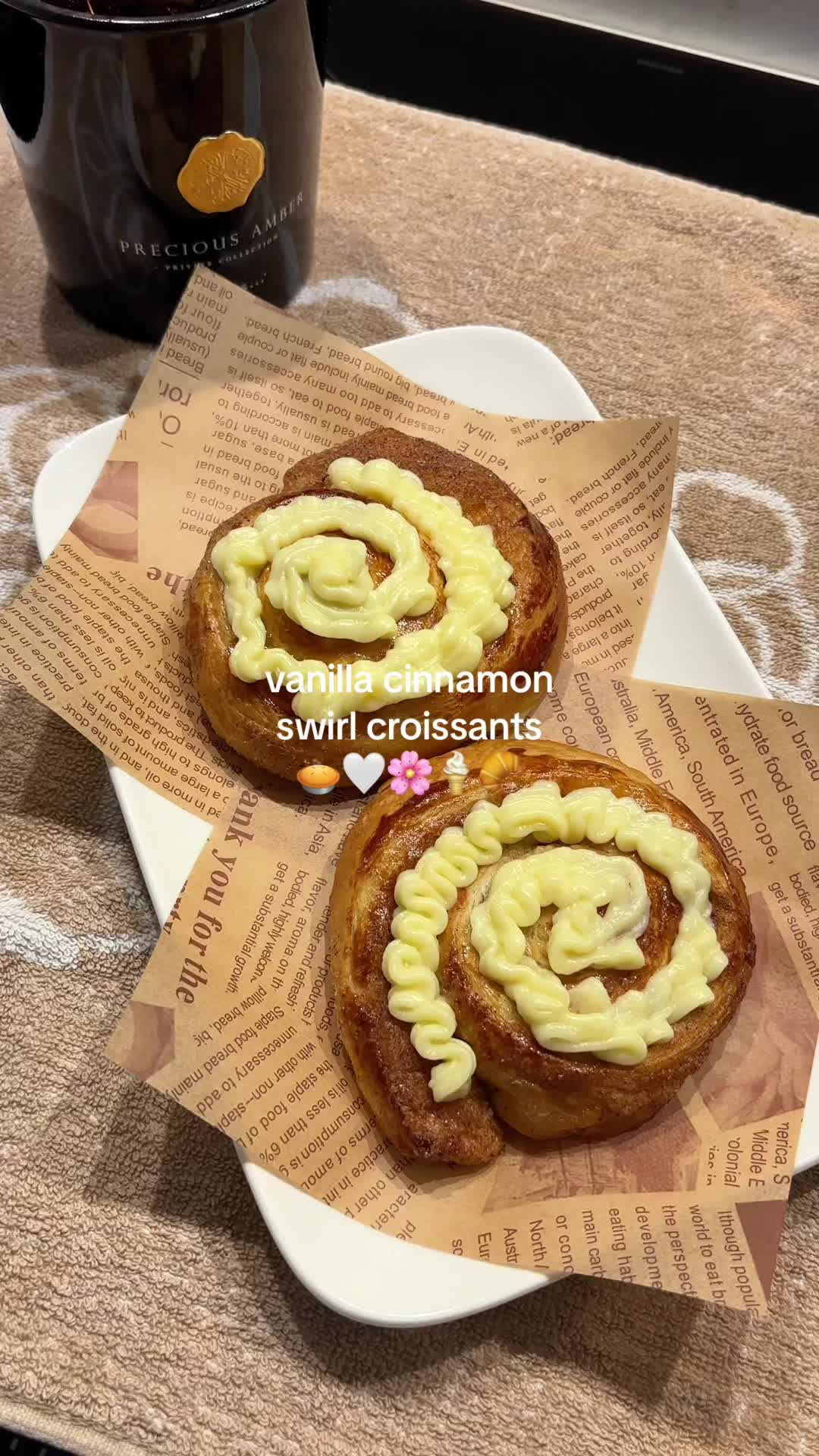 How to make vanilla cinnamon swirl croissants at home