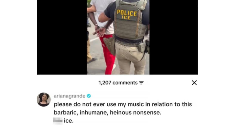 White House fires back at Ariana Grande for 'barbaric' ICE remark ...