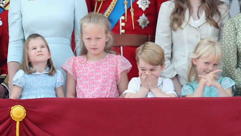 Queen's great-granddaughter resorts to covering mouth of chatterbox ...