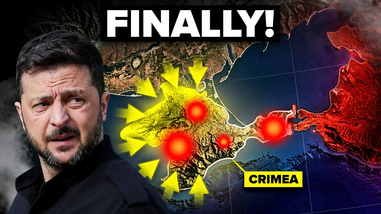 Never-before-seen Ukrainian weapon turned Russia's Crimea land bridge ...