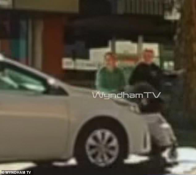 Watch the wild moment motorist collides with a pram on pedestrian ...