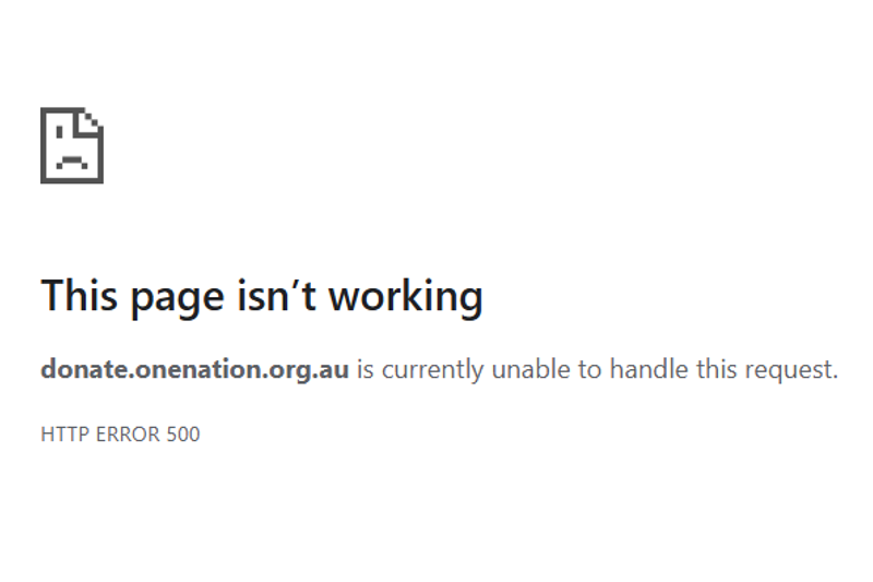 One Nation’s donation site crashes just shy of reaching $3 million war ...