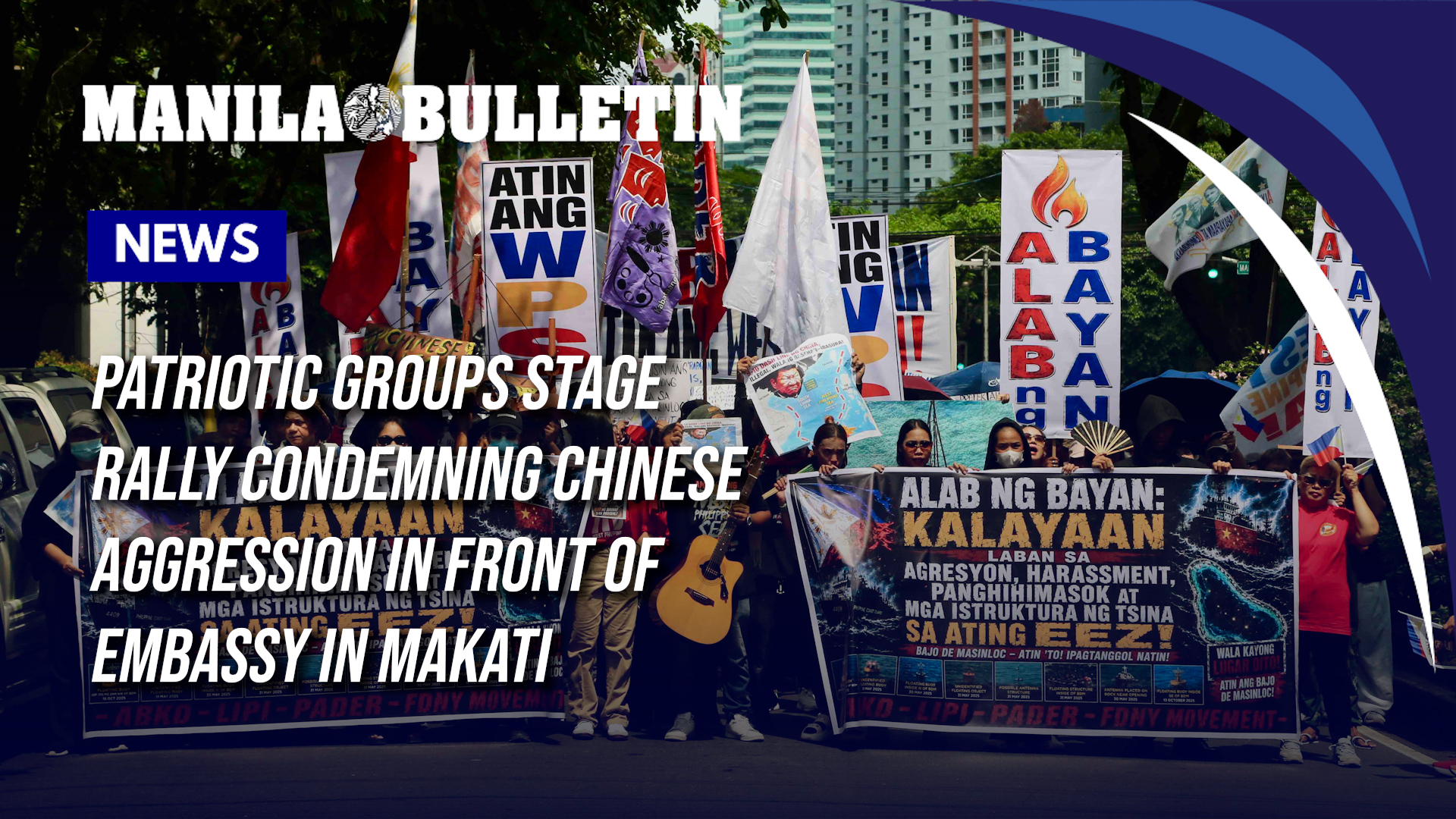 Patriotic groups stage rally condemning Chinese aggression in front of ...
