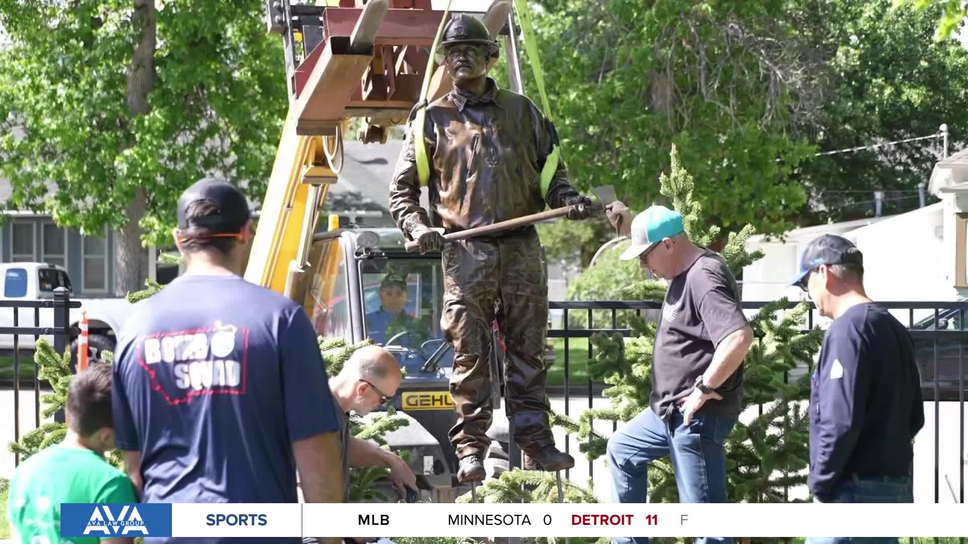 Statue delivered to Montana Firefighters Memorial in Laurel