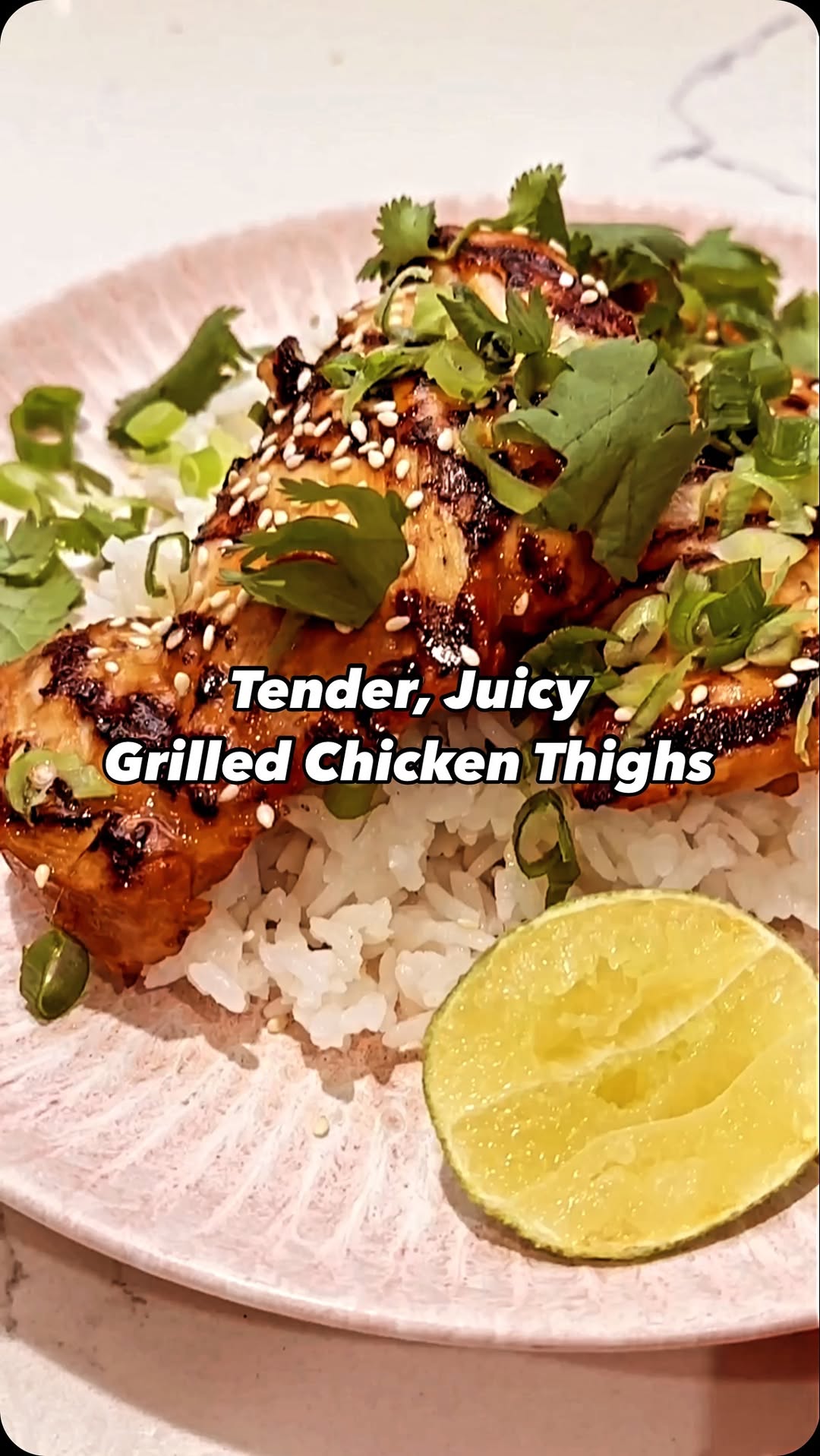 These juicy grilled chicken thighs will change your meal prep forever