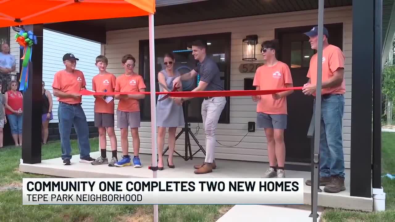 Community One complete two new homes in Tepe Park Neighborhood